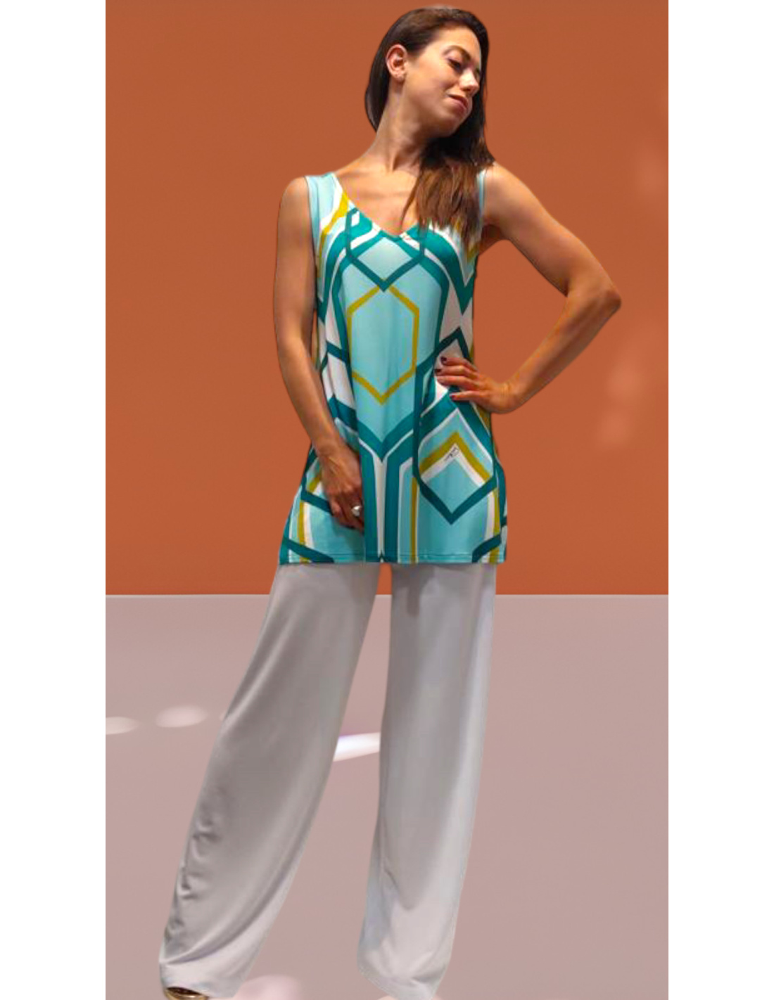Top, Wallpaper, Pierre Mantoux 8351M-2536 - Caroline Lingerie & Loungewear